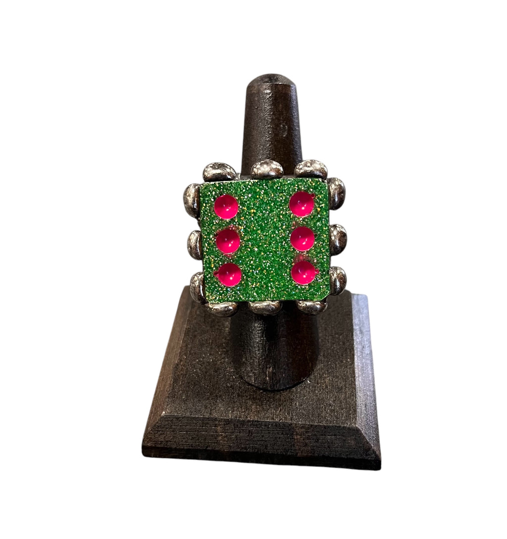 #6G Domino Ring – Barbed Wire & Lace